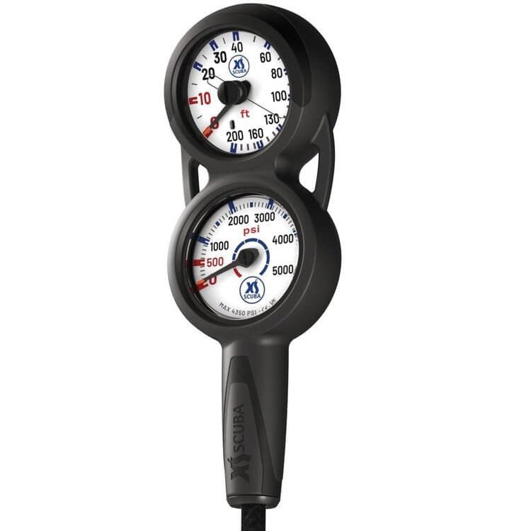 XS Scuba QuikVu Console - Pressure & Depth | New England Dive XS Scuba QuikVu Console - Pressure & Depth | New England Dive