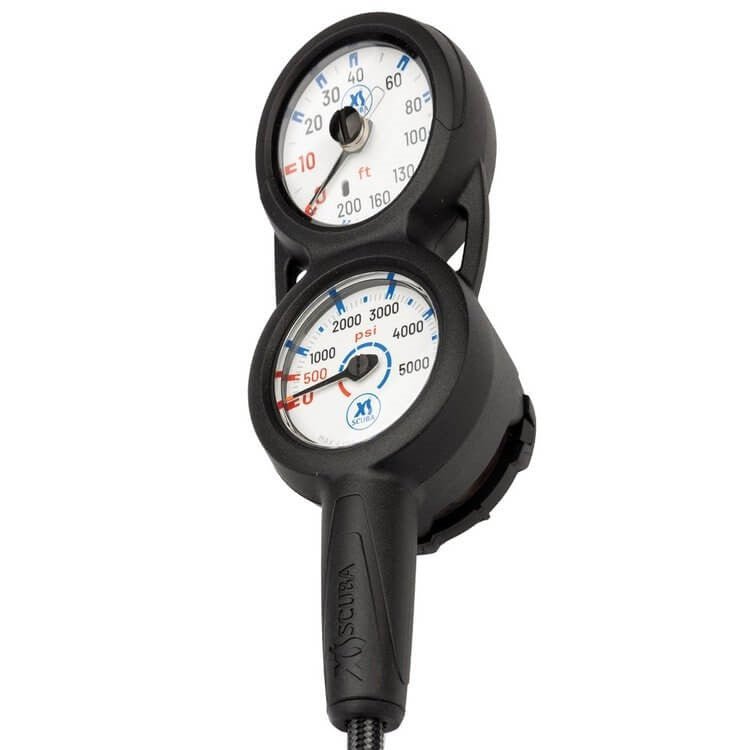 XS Scuba QuikVu Console - Pressure, Depth & Compass | New England Dive XS Scuba QuikVu Console - Pressure, Depth & Compass | New England Dive